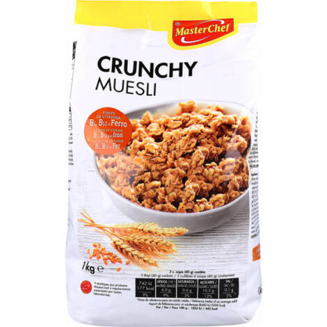 Cereais crunch muesli bolsa 1kg - IKUMA